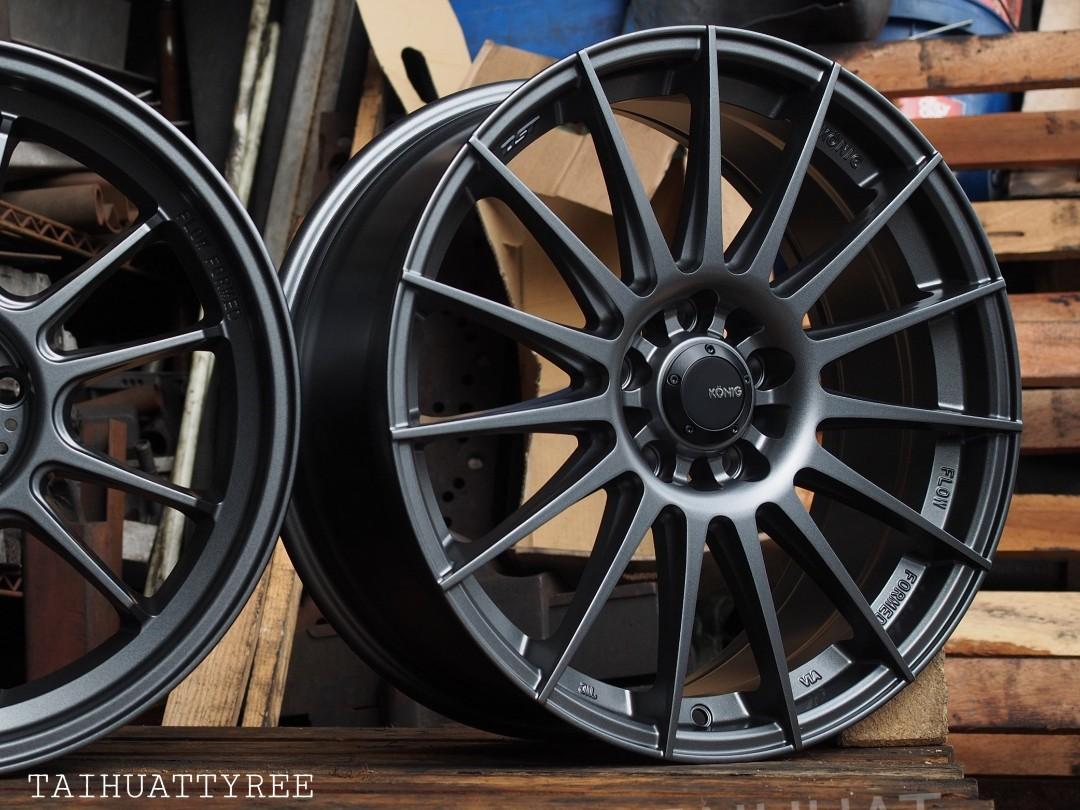 18" KONIG RENNFORM FLOW FORMED 5x112 RIMS, Car Accessories, Tyres ...