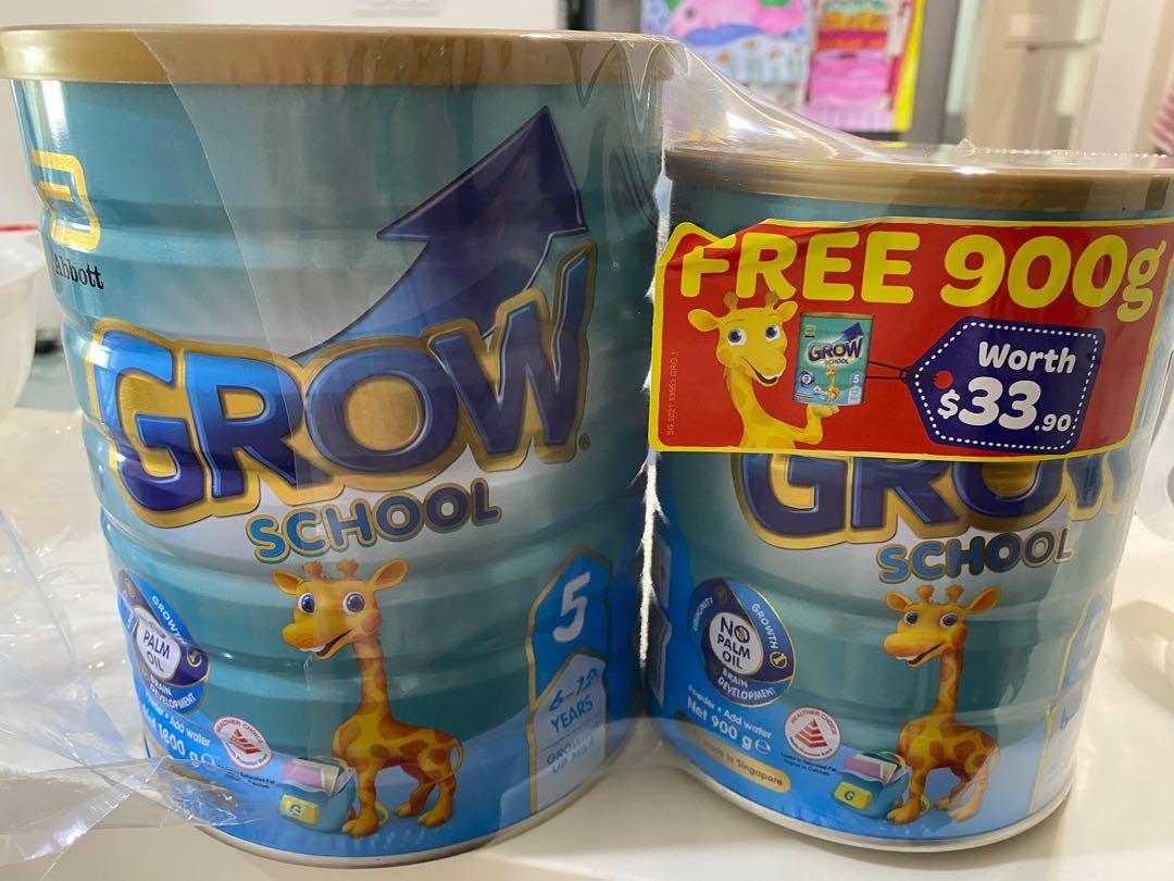Abbott Grow School Milk Formula stage 5 (1.8kg) and (900g), Babies ...