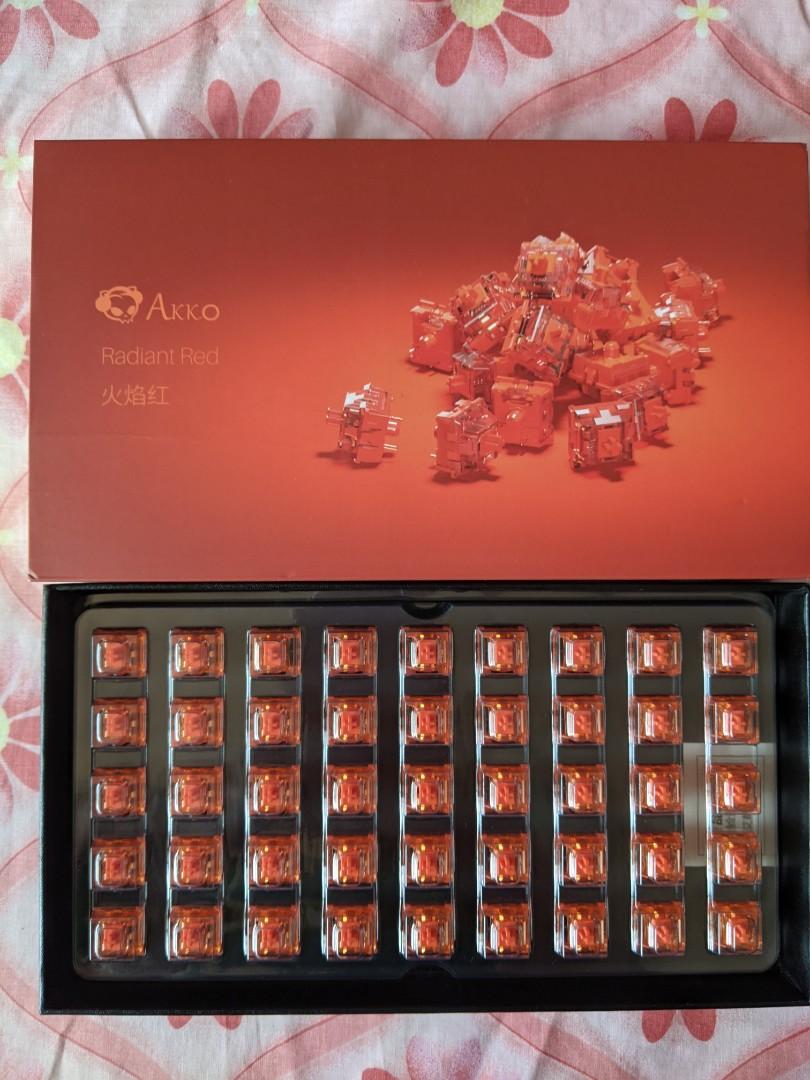 Akko Radiant Red Switches [45 pcs], Hobbies & Toys, Toys & Games on ...