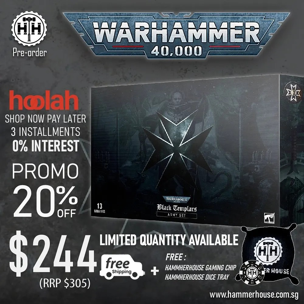 WARHAMMER 40K: BLACK TEMPLARS ARMY BOX SET, Hobbies & Toys, Toys ...
