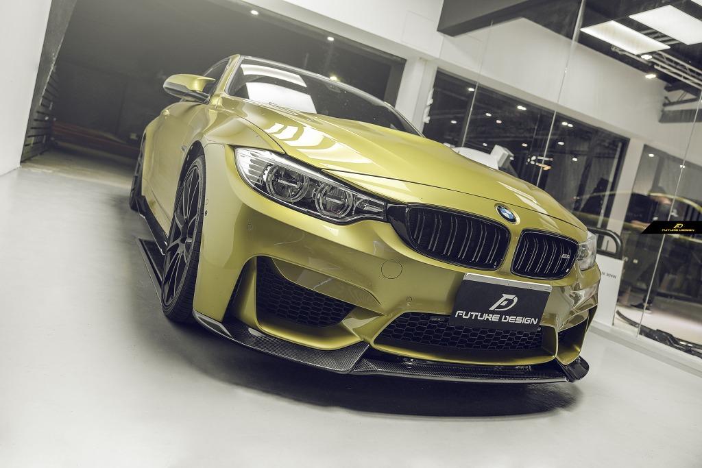 BMW F82 M4 F80 M3 Future Design Carbon Fiber Varis Front Lip PSM Rear ...