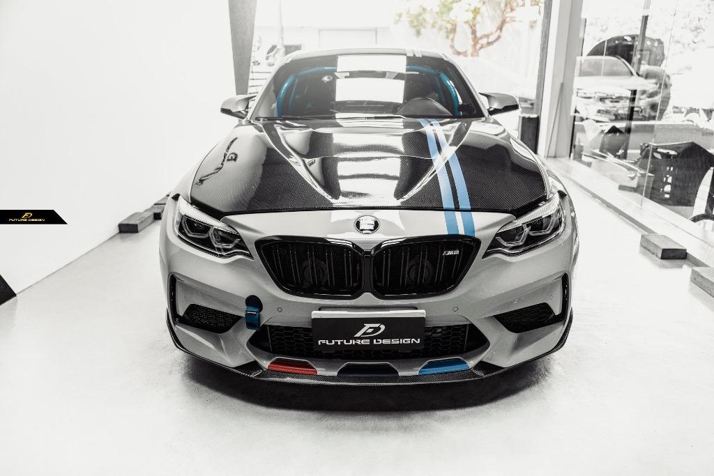BMW F87 M2C M2 Future Design Carbon Fiber Front Lip Side Skirt ...