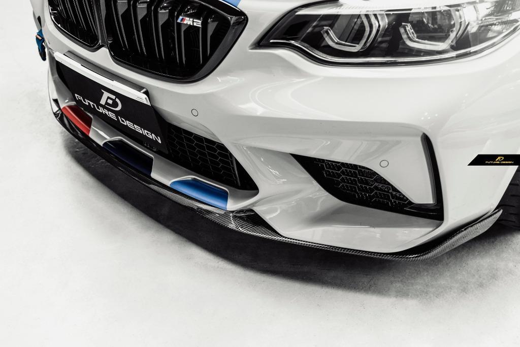 BMW F87 M2C M2 Future Design Carbon Fiber Front Lip Side Skirt ...