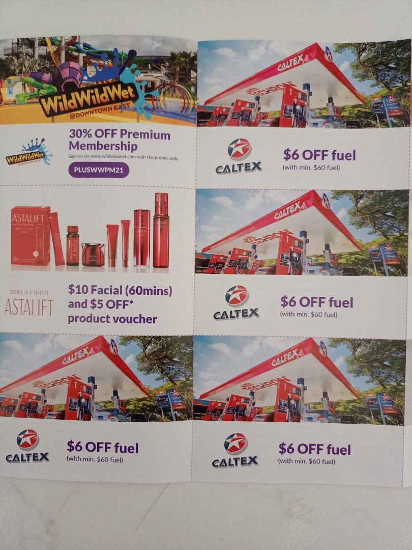 Caltex voucher and others, Tickets & Vouchers, Vouchers on Carousell