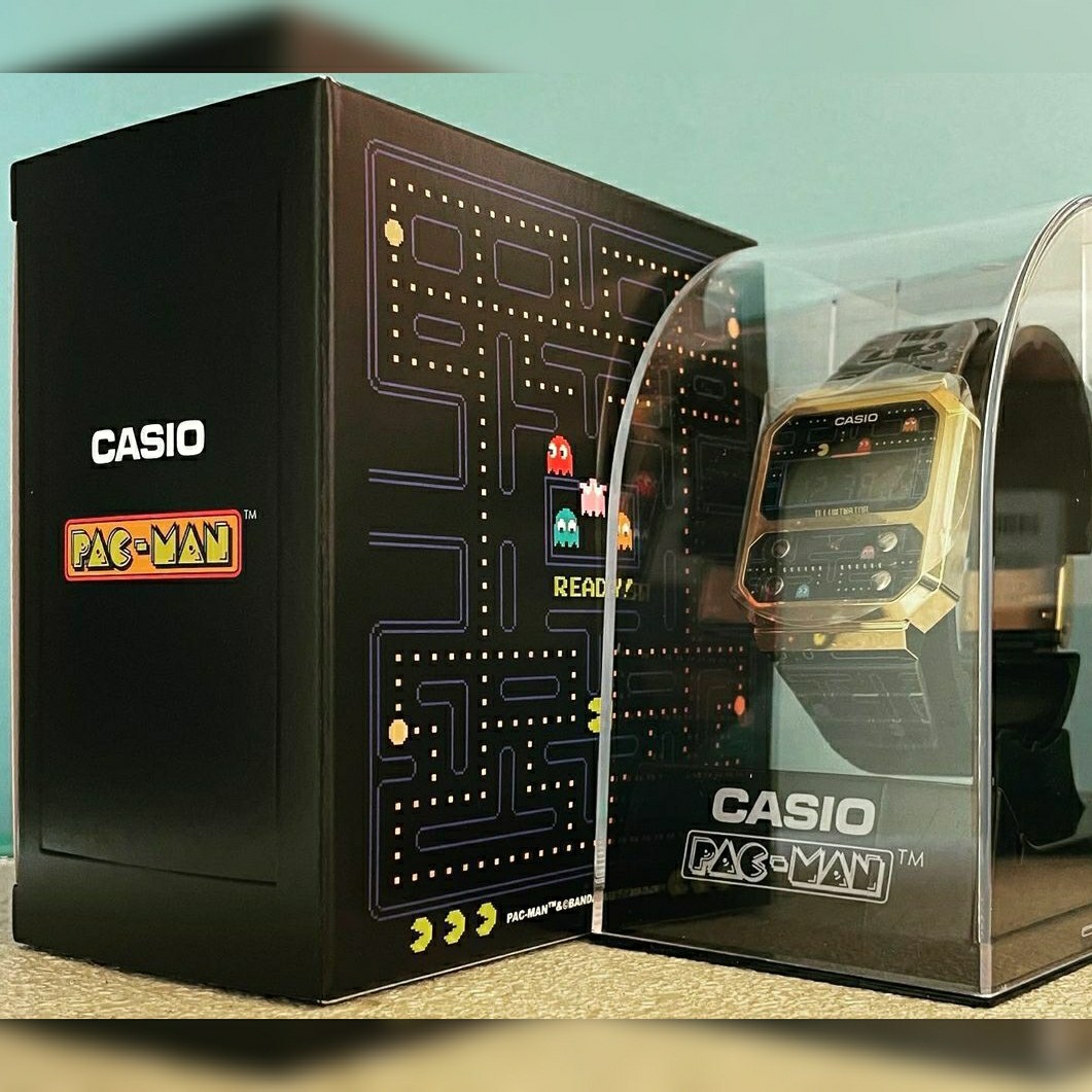 CASIO x PAC-MAN, A100WEPC-1B, casio, pac man, a100, a100wepc, casio ...