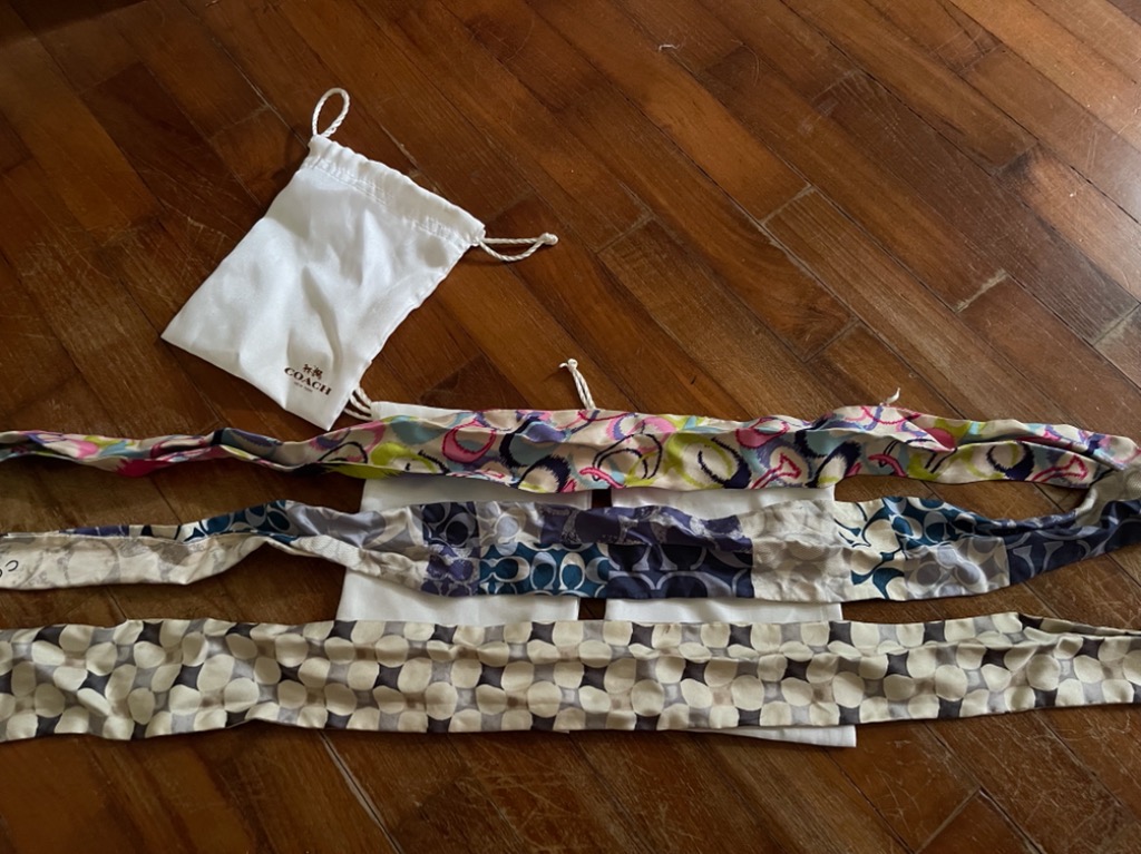 Coach silk twilly, Luxury, Accessories on Carousell