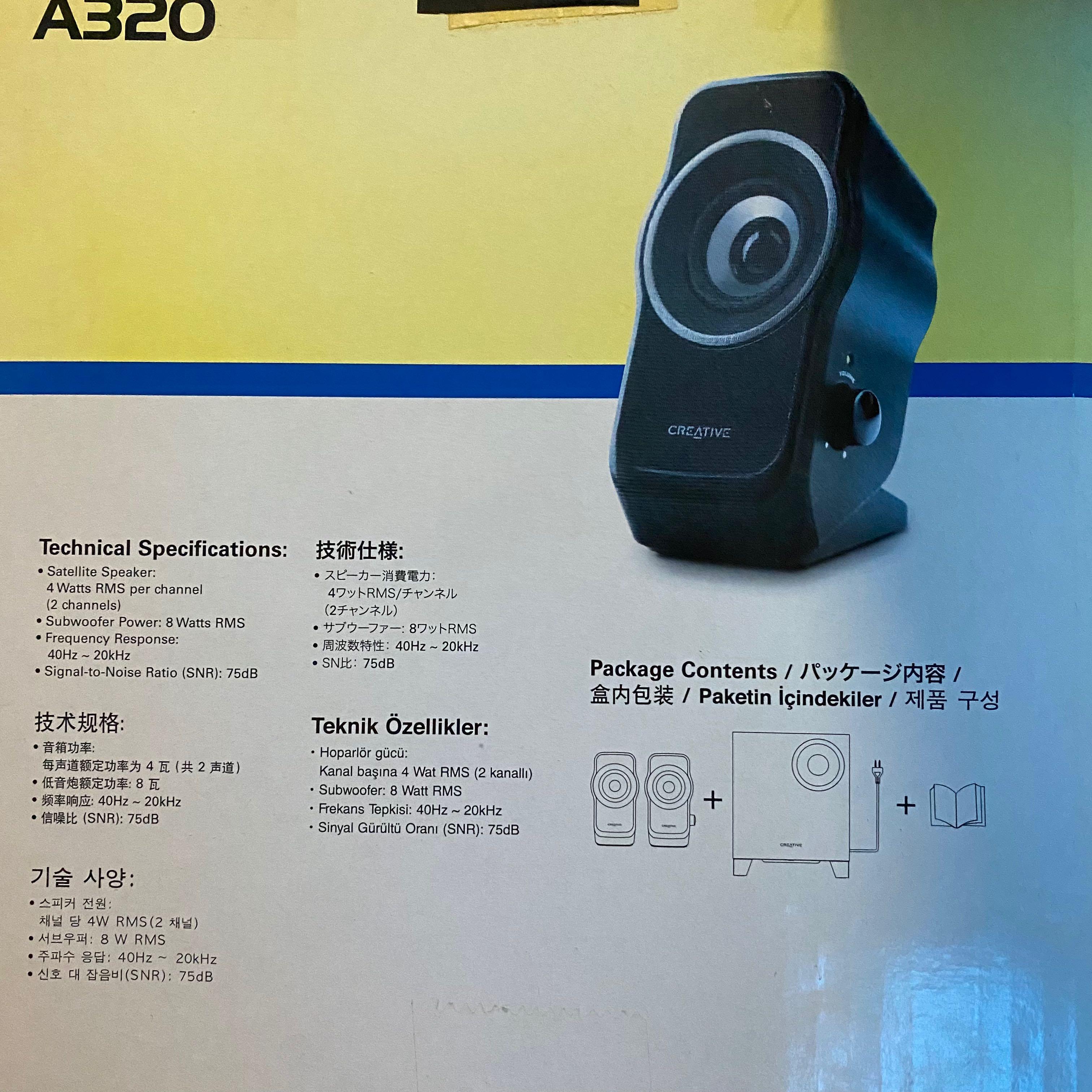 Creative SBS A320 Speaker, Audio, Soundbars, Speakers & Amplifiers on ...