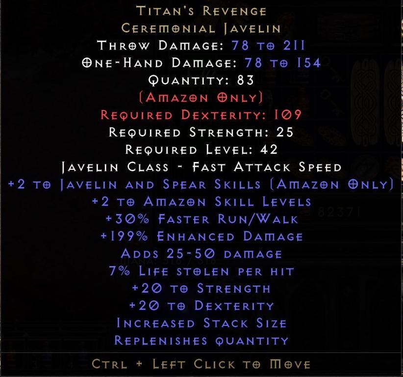 D2R Titan Revenge, Video Gaming, Gaming Accessories, In-Game Products ...