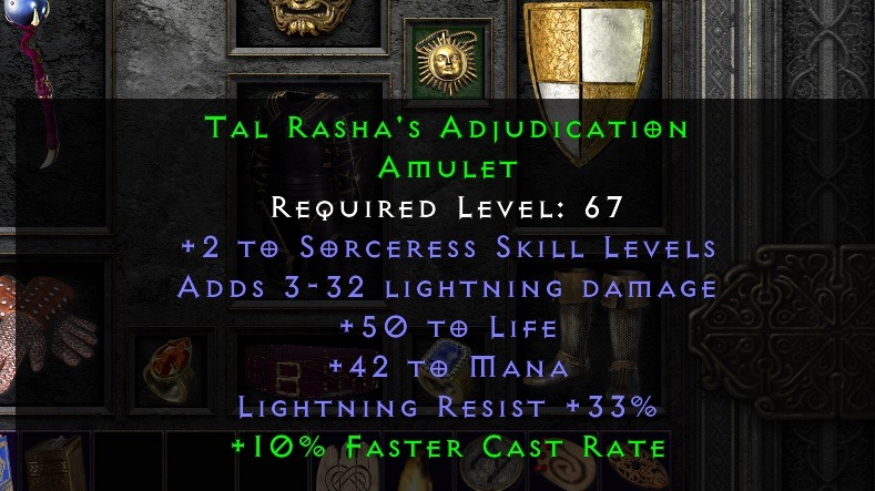 Diablo 2 Resurrected - Tal Rasha Amulet, Video Gaming, Gaming ...