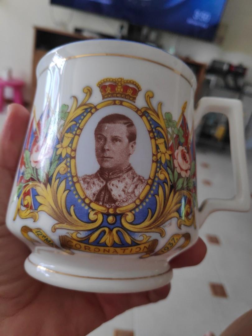 King George vi coronation mug 1937 royal memorabilia, Furniture & Home ...