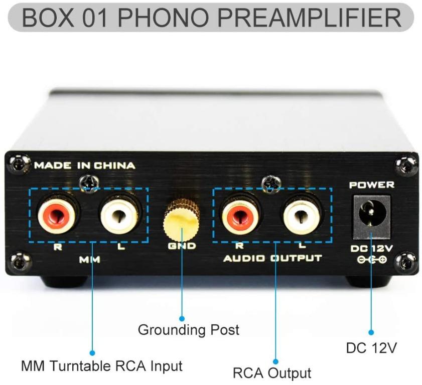 實體店鋪 FX AUDIO Box 01 BOX01 BOX-01 Phono Preamp RCA Input Output MM ...