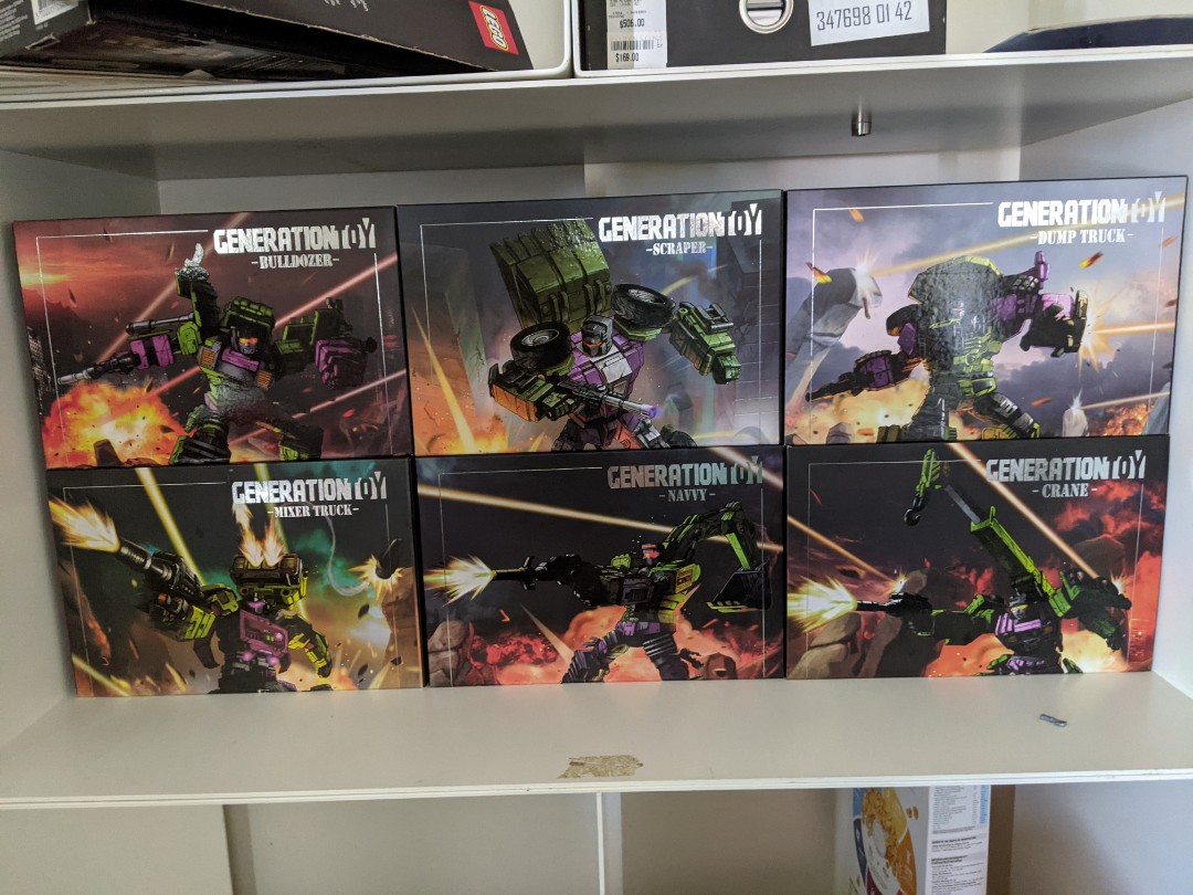 Generation toys gravity builder transformers devastator constructicons ...