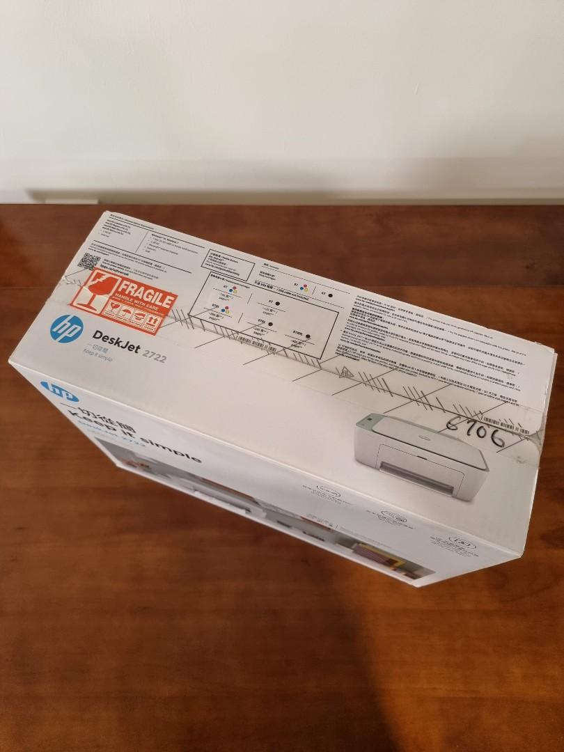 HP DeskJet 2722 All-in-One Printer, Computers & Tech, Printers ...