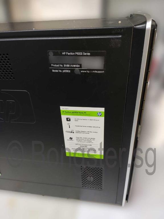HP P6590d tower desktop PC, Computers & Tech, Desktops on Carousell