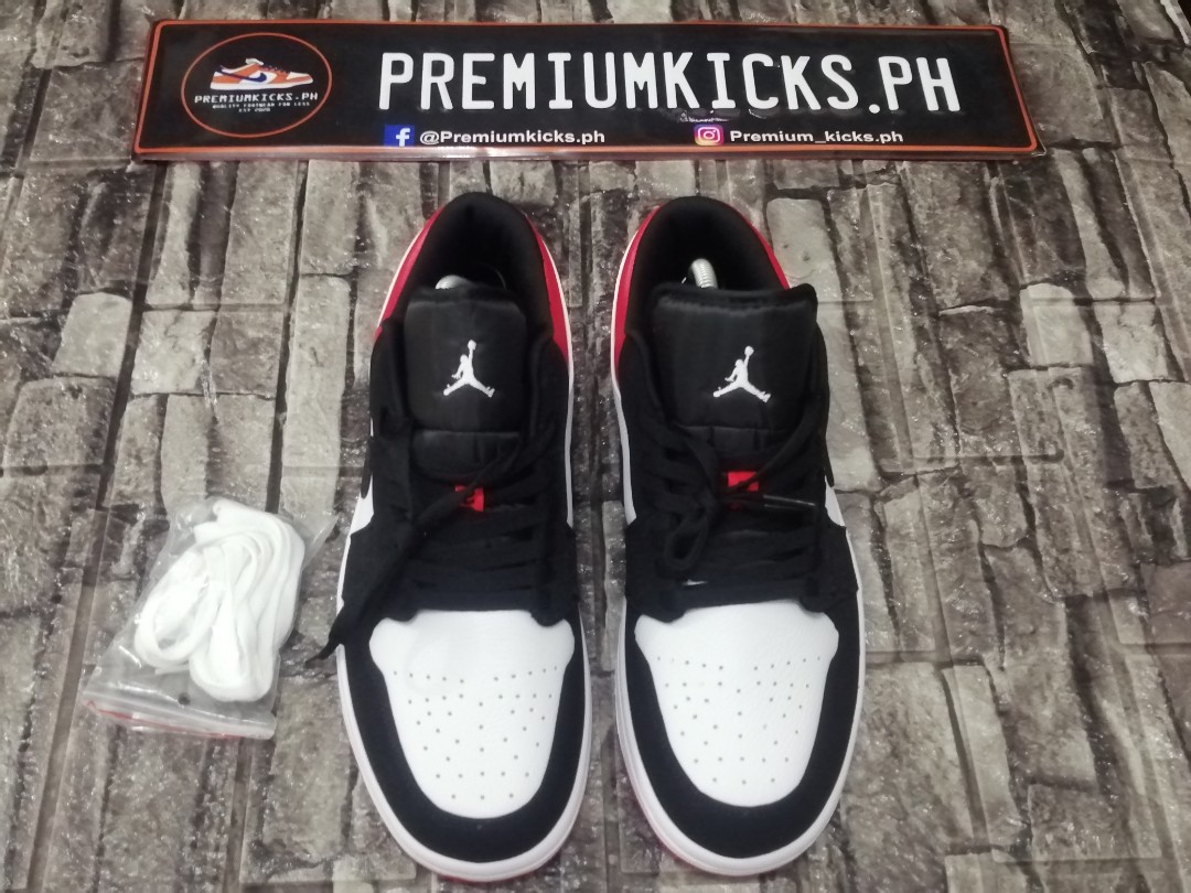 J1 low blacktoe and reverse, Men's Fashion, Footwear, Sneakers on Carousell