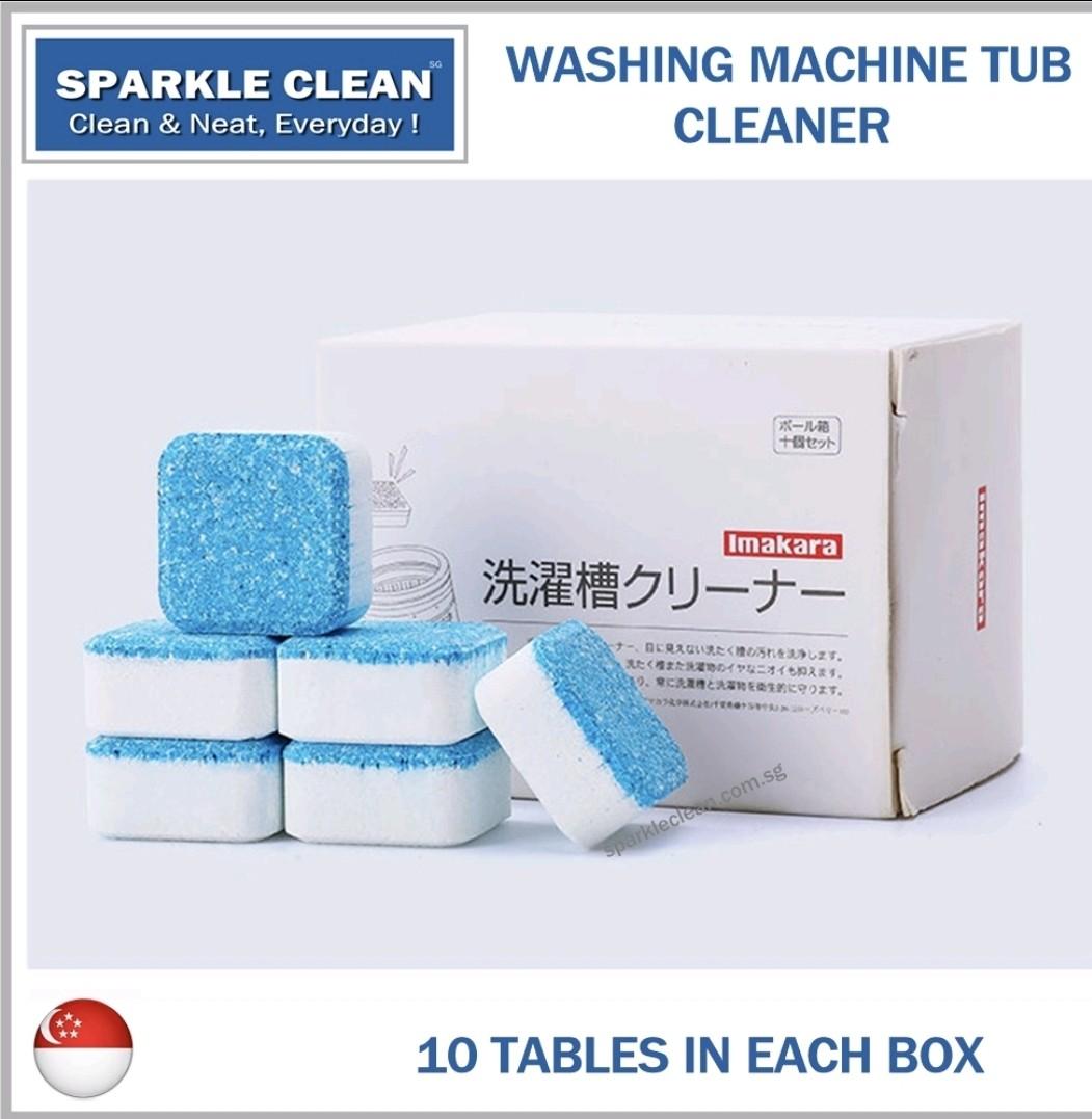 Japan Washing Machine Tub Cleaner Magic Cube Tablet Imakara Brand Side ...