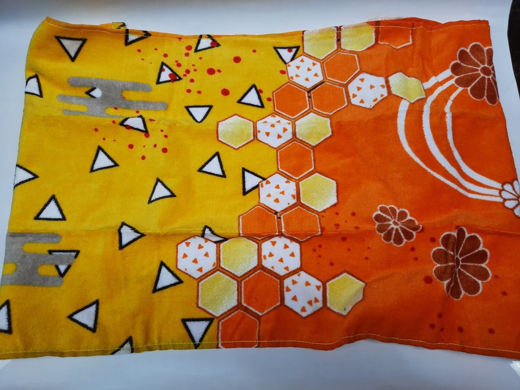 KIMETSU NO YAIBA DEMON SLAYER ZENITSU FACE TOWEL, Furniture & Home ...