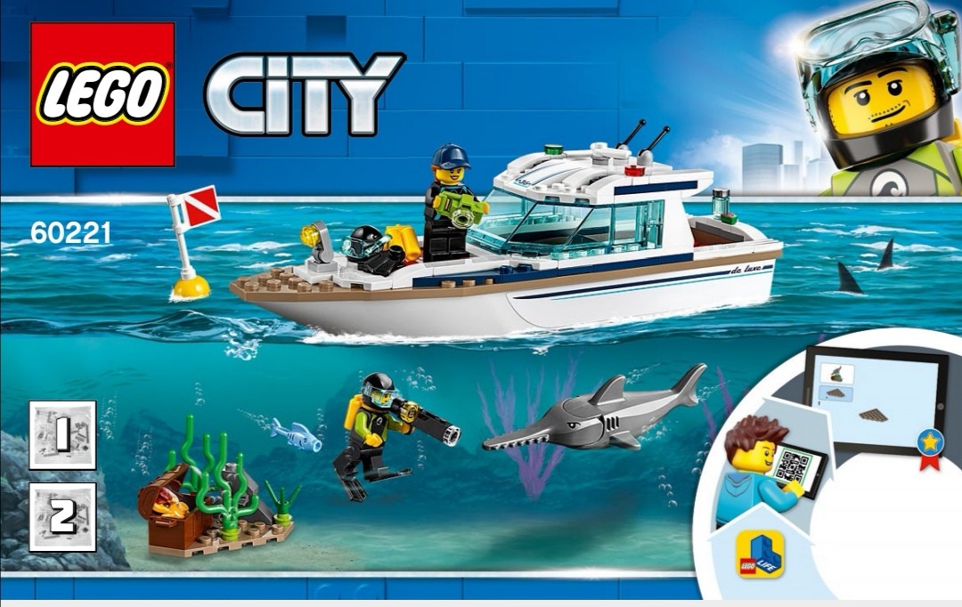 Lego City 60221 Diving Yacht, Hobbies & Toys, Toys & Games on Carousell