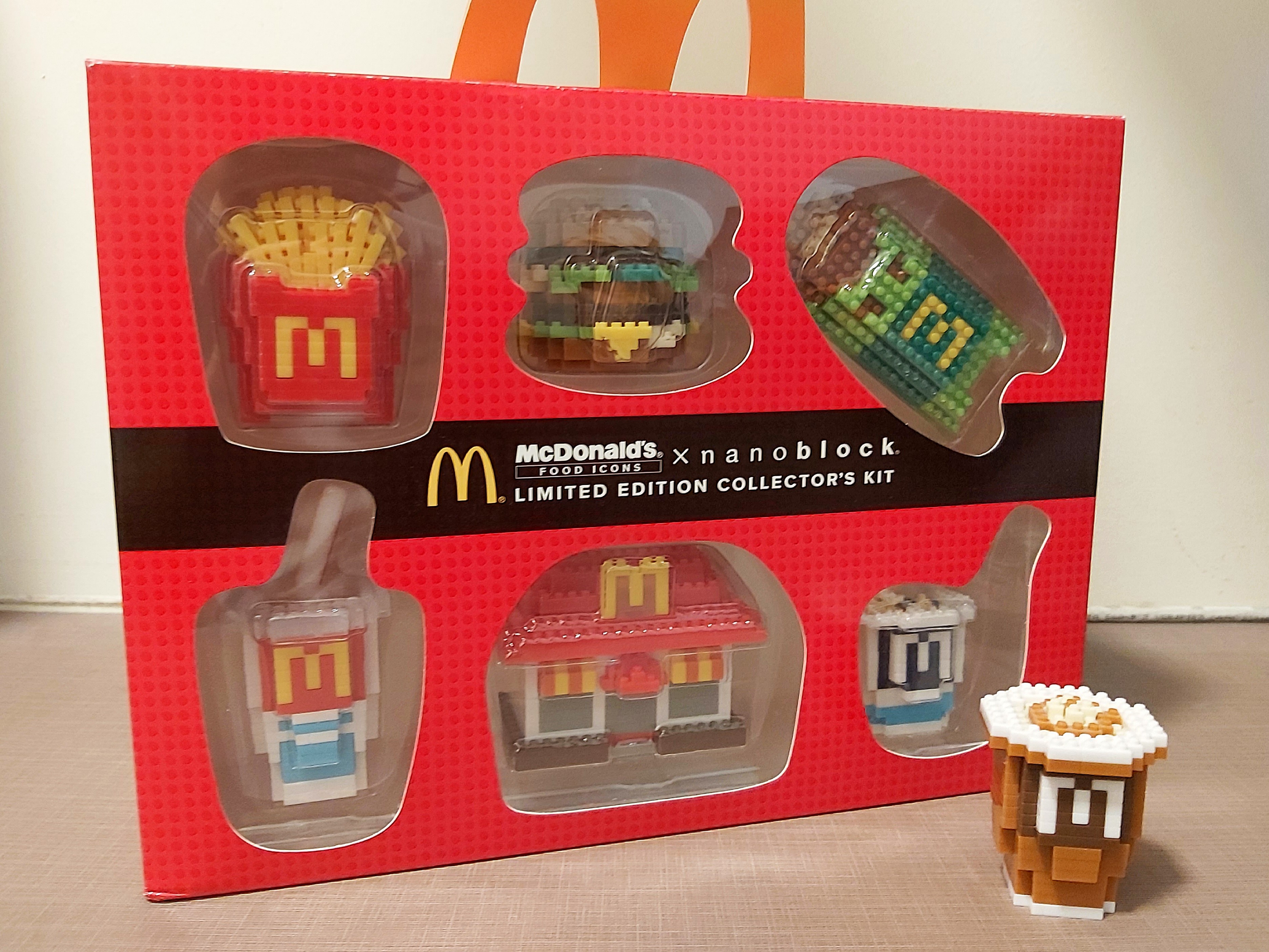 McDonald's Nanoblock Limited Edition Collector's Kit + McCafe latte, Hobbies & Toys, Memorabilia ...