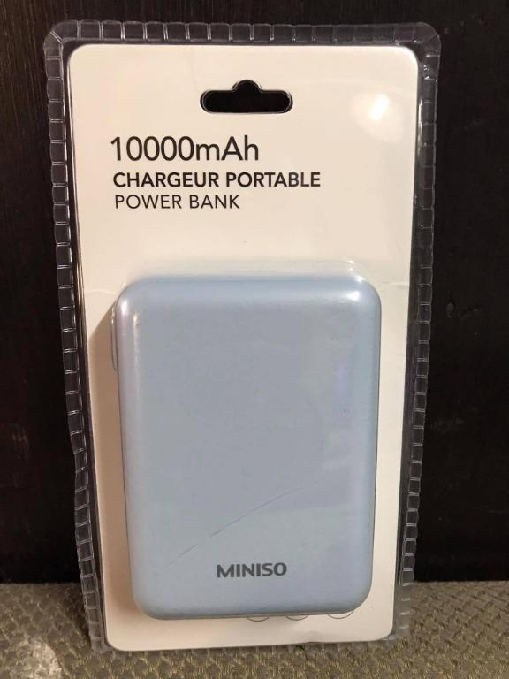 MINISO Power Bank 10000mAh-Blue, Mobile Phones & Gadgets, Mobile ...