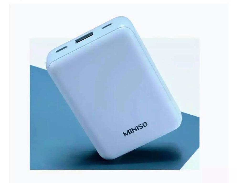 MINISO Power Bank 10000mAh-Blue, Mobile Phones & Gadgets, Mobile ...