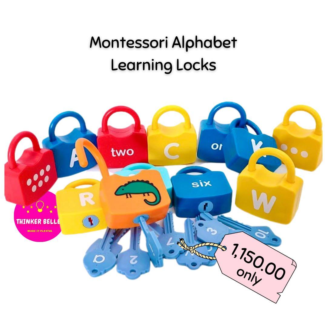 Montessori Alphabet Learning Locks, Hobbies & Toys, Toys & Games on ...