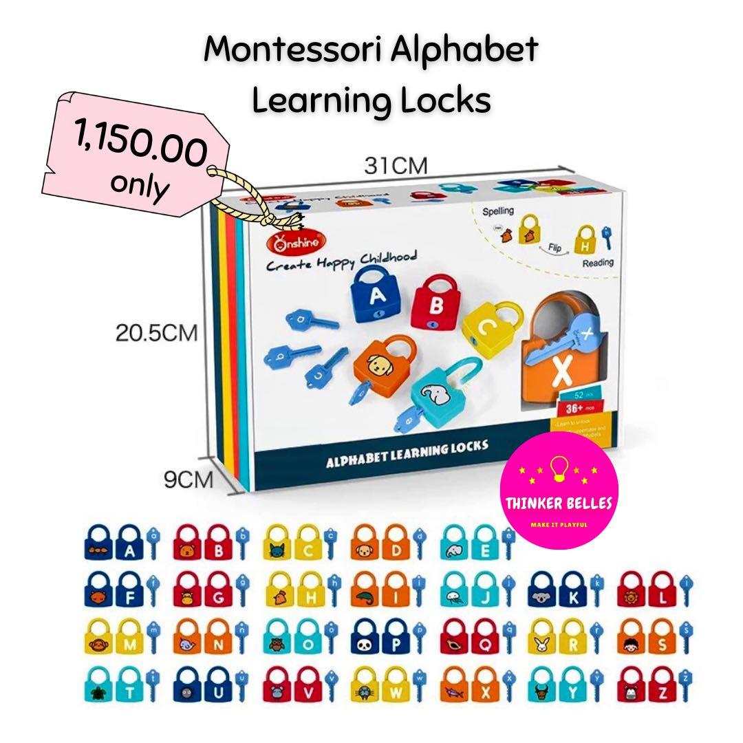Montessori Alphabet Learning Locks, Hobbies & Toys, Toys & Games on ...