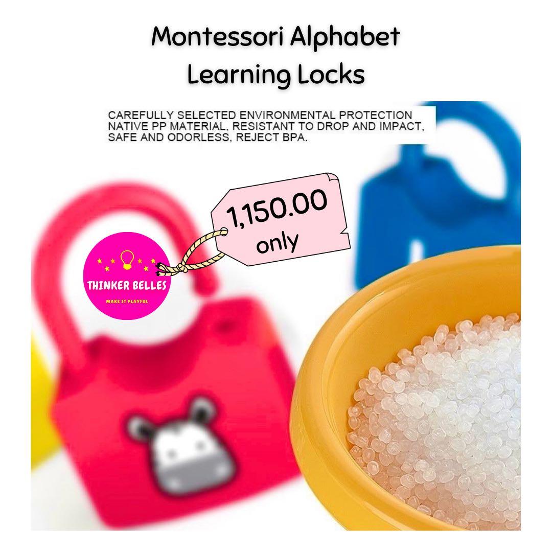 Montessori Alphabet Learning Locks, Hobbies & Toys, Toys & Games on ...