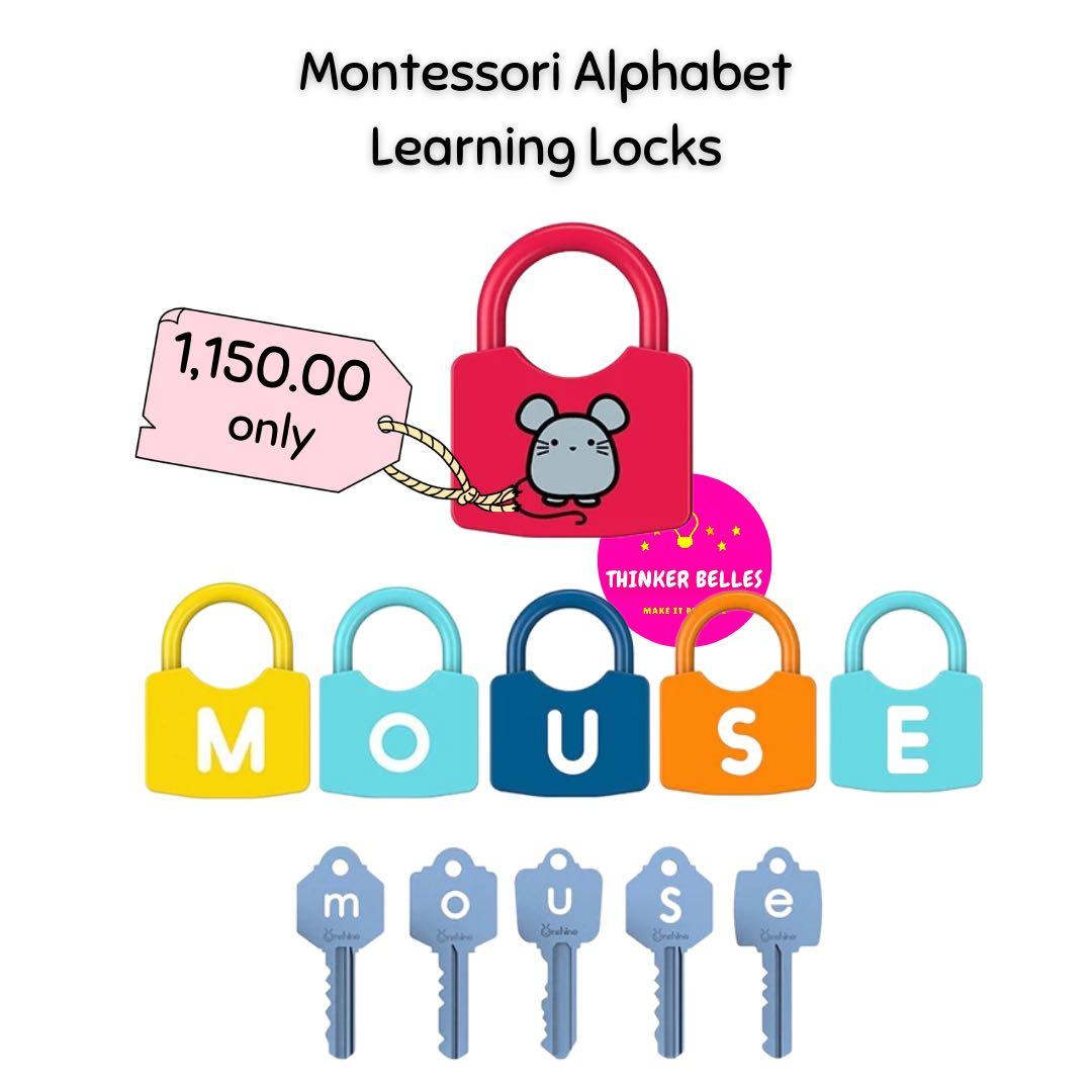Montessori Alphabet Learning Locks, Hobbies & Toys, Toys & Games on ...