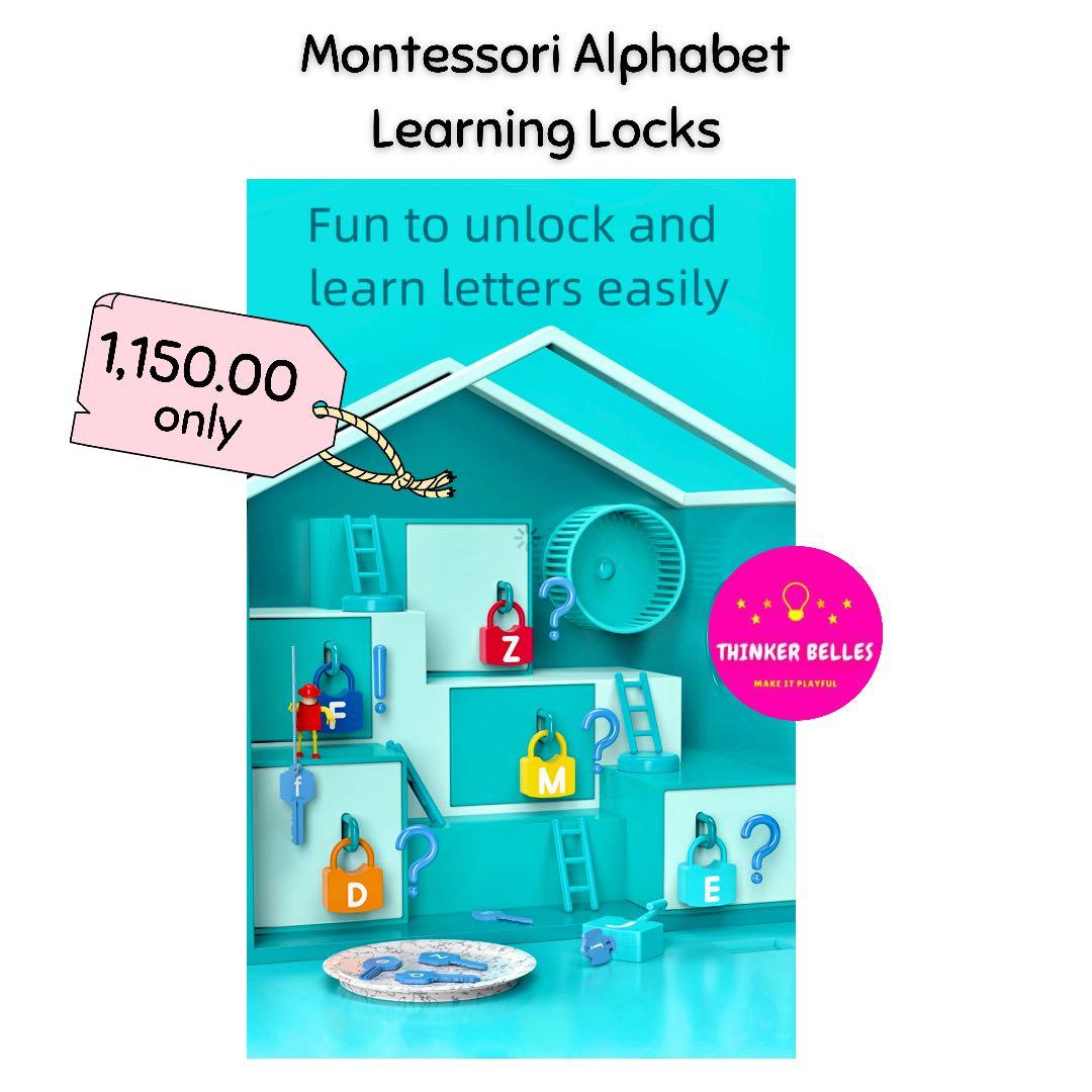 Montessori Alphabet Learning Locks, Hobbies & Toys, Toys & Games on ...