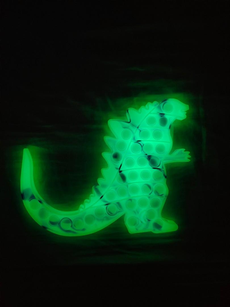 (New Arrival!!) Godzilla Pop It larger size(GID), Hobbies & Toys, Toys ...