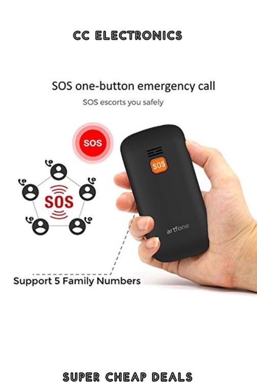 >new Big Button Mobile Phone for Elderly,Artfone CS181 Upgraded GSM ...