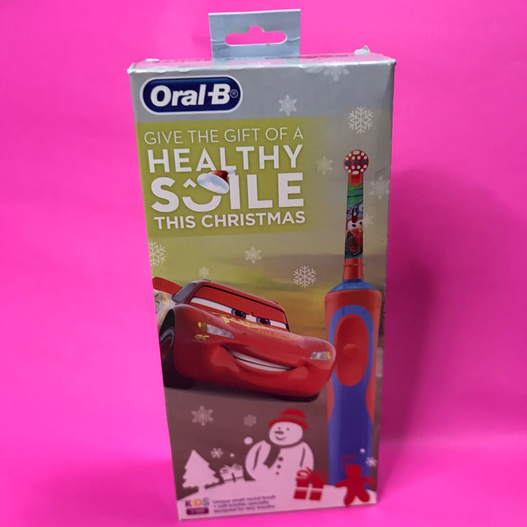 Oral-B Cars Kids Power Toothbrush Handle (Ages 3+), Babies & Kids ...