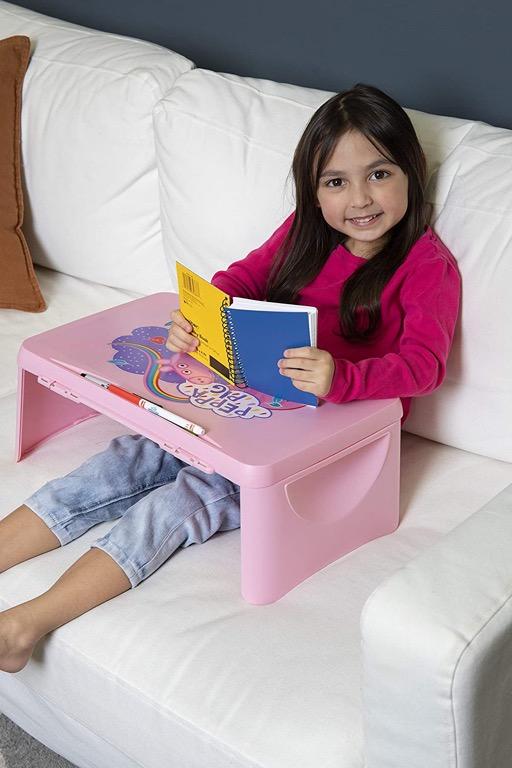 Peppa Pig Kids Lap Desk with Storage - Folding Lid and Collapsible ...