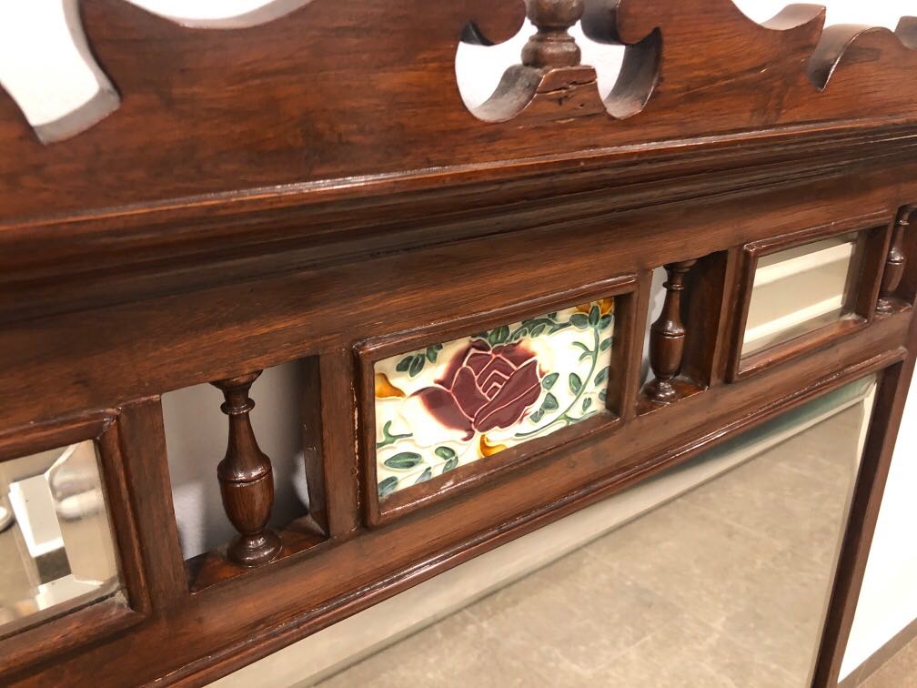 Peranakan Teak console with mirror set, Furniture & Home Living ...