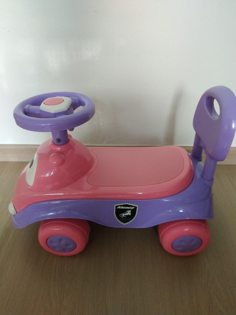 Pink Push Car, Hobbies & Toys, Toys & Games on Carousell