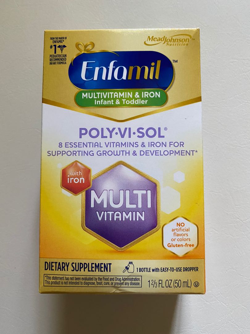 Poly Vi Sol multivitamin with iron, Babies & Kids, Nursing & Feeding ...