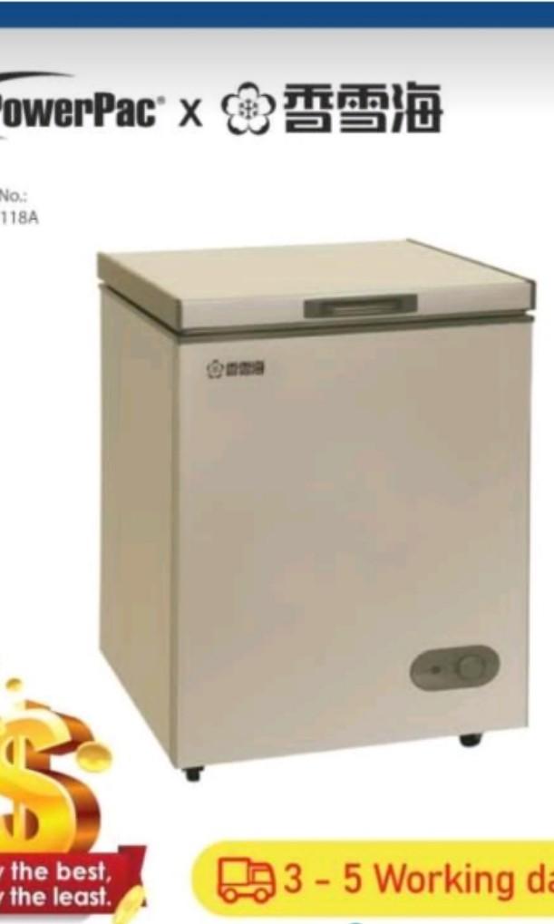 Powerpac snowsea chest freezer 118l, TV & Home Appliances, Kitchen ...