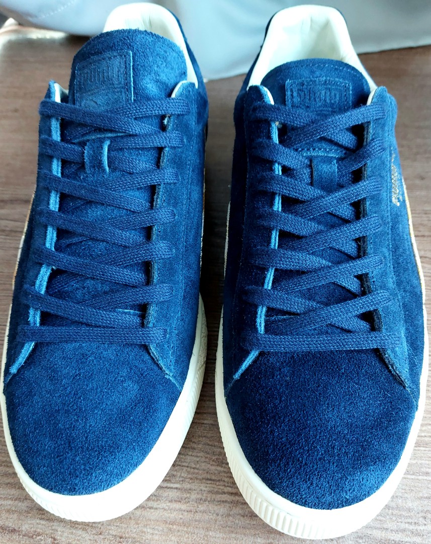 Puma Suede - Made in Japan edition - blue w/ gold embellishments - US ...