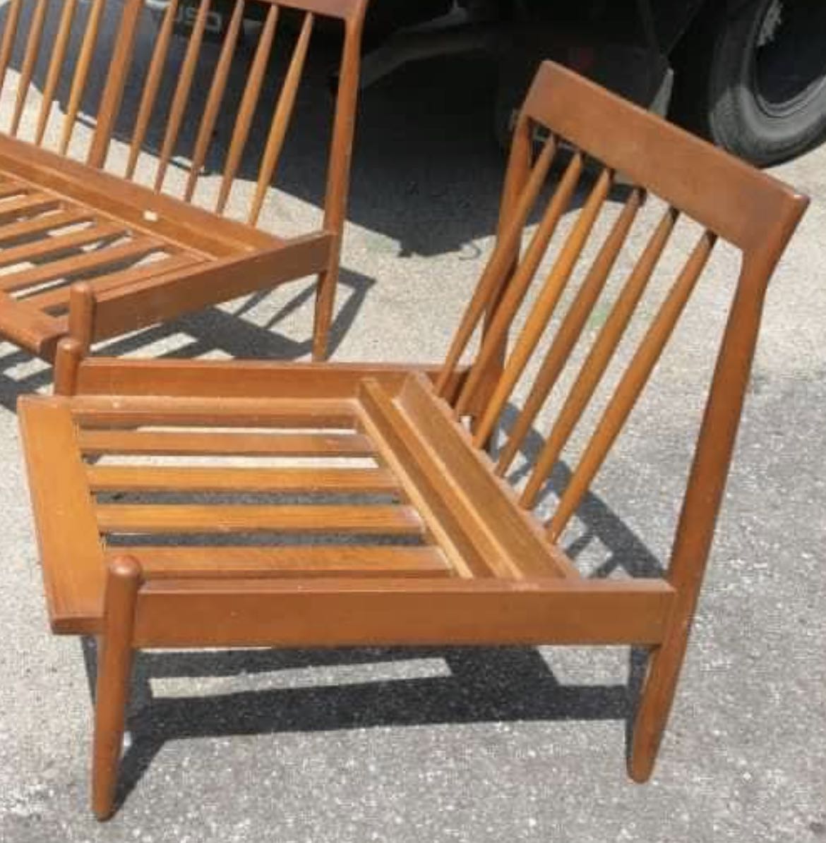 Restored Vintage Pak Awang armless chair , Furniture & Home Living ...