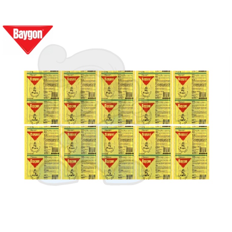 SCJ Baygon Fly Paper (10 x 2's), Furniture & Home Living, Cleaning ...