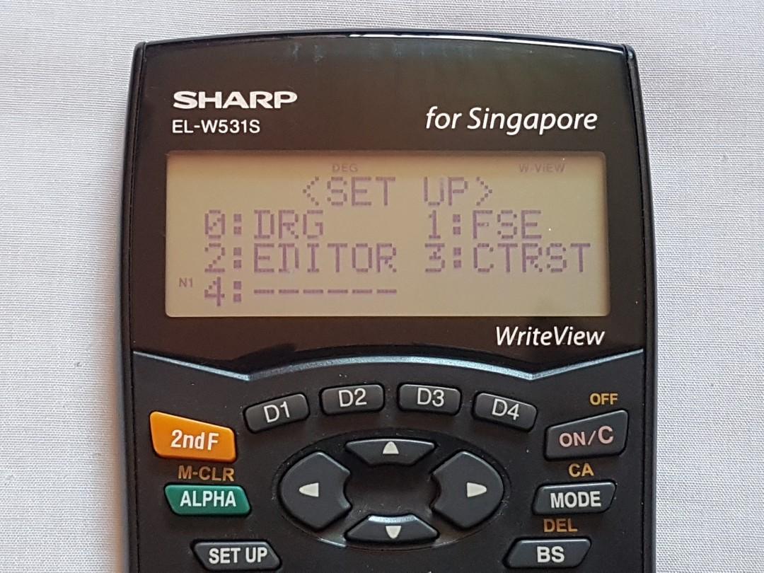 Sharp EL-W531S For Singapore WriteView Scientific Calculator, Hobbies ...