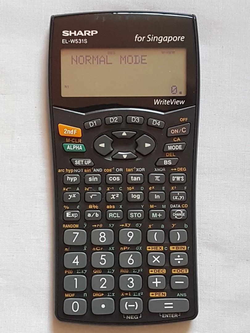 Sharp EL-W531S For Singapore WriteView Scientific Calculator, Hobbies ...