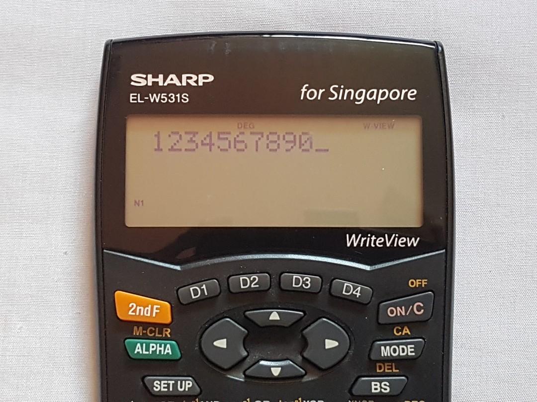 Sharp EL-W531S For Singapore WriteView Scientific Calculator, Hobbies ...