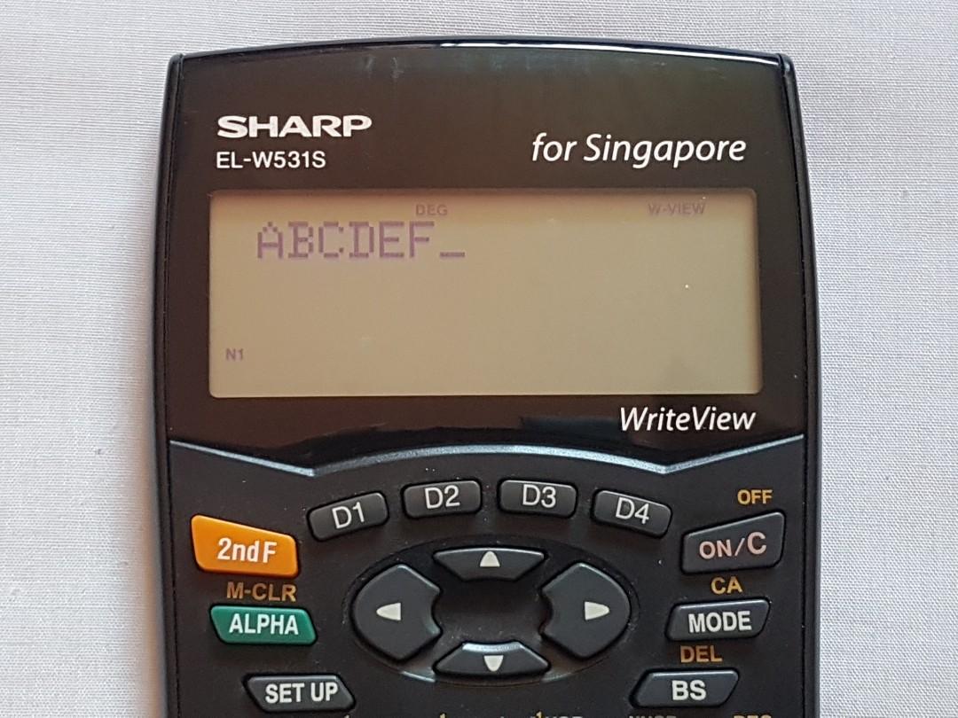 Sharp EL-W531S For Singapore WriteView Scientific Calculator, Hobbies ...