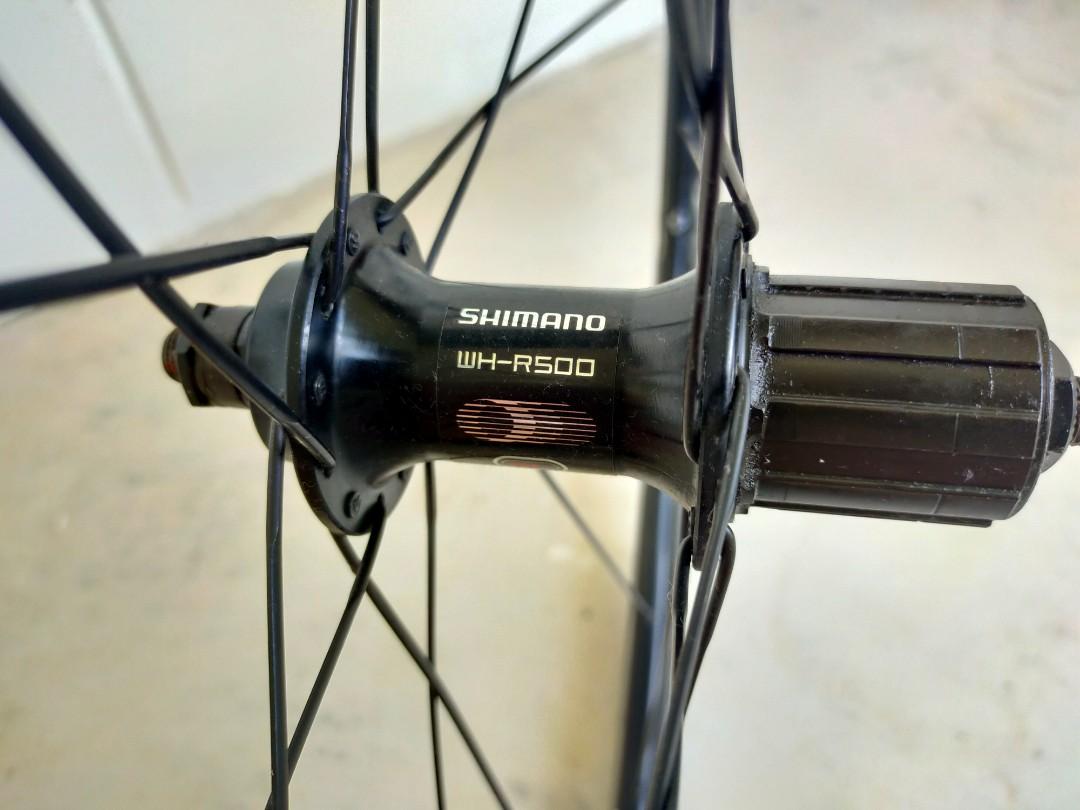 Shimano WH-R500 wheelset, Sports Equipment, Bicycles & Parts, Parts ...