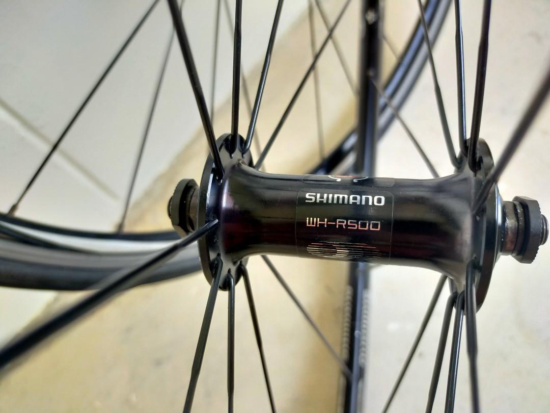 Shimano WH-R500 wheelset, Sports Equipment, Bicycles & Parts, Parts ...
