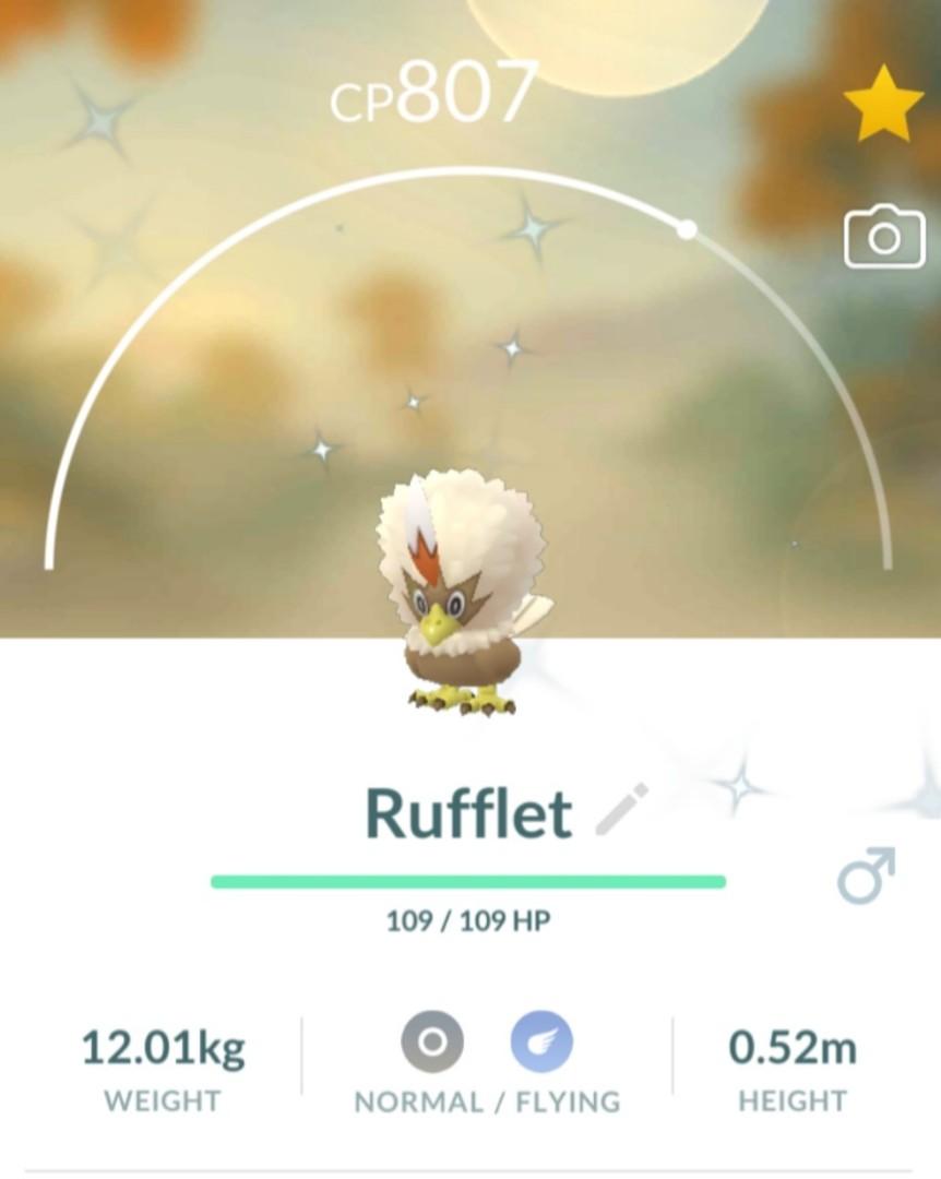 Shiny Rufflet: Pokemon Go, Video Gaming, Gaming Accessories, In-Game ...