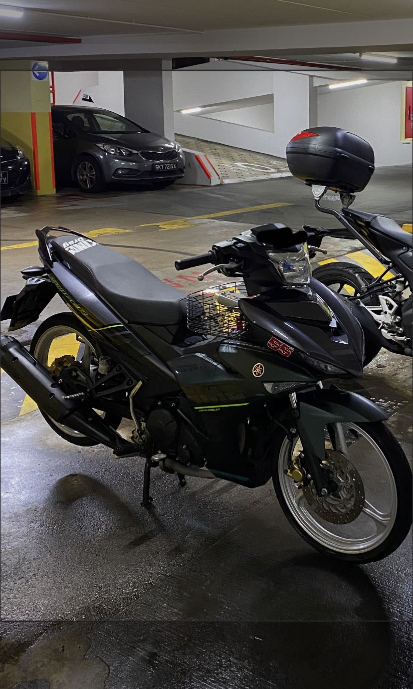 Sniper 150 v1 Matte Green coverset., Motorcycles, Motorcycle ...