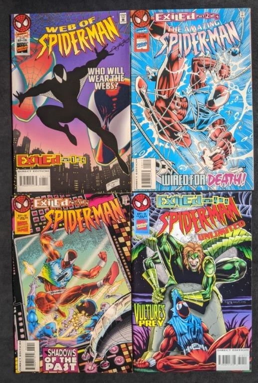 Spider-Man: Exiled parts 1-4 complete (1995) Ben Reilly, Hobbies & Toys ...